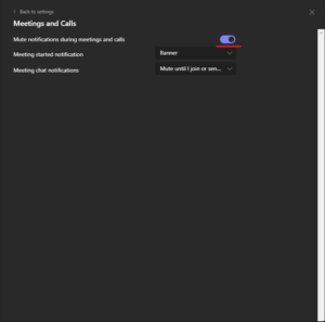 How to turn on do not disturb when on in a meeting or call in Microsoft ...