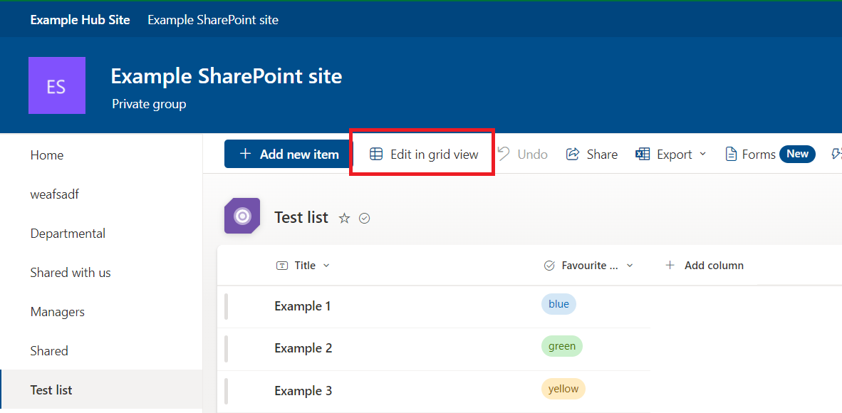 Using SharePoint lists – Digital Services