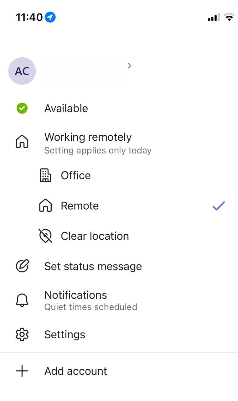 How do I set my work location in Microsoft Teams? – Digital Services